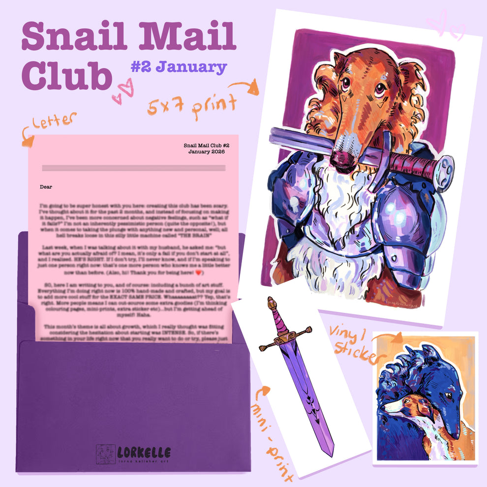Snail Mail - January | Art Print – Lorkelle